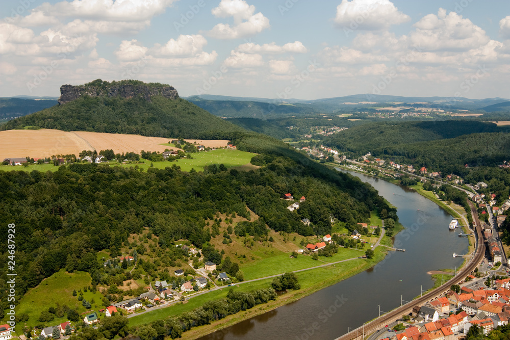 Lilienstein im Elbsandsteingebirge Stock Photo | Adobe Stock