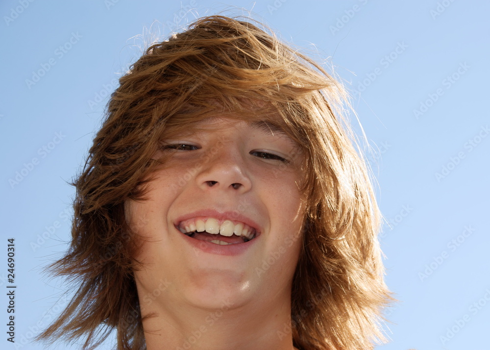 lachender Junge Stock Photo | Adobe Stock