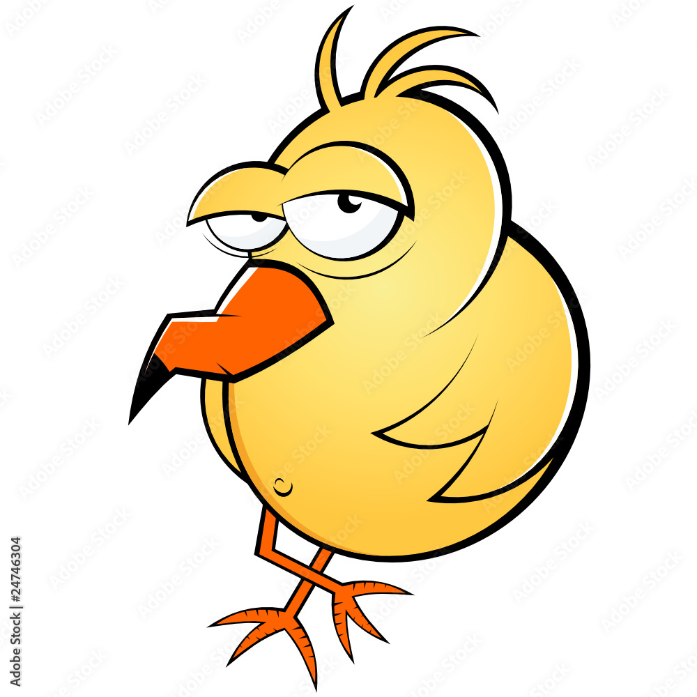 vogel cartoon lustig müde witzig Stock Vector | Adobe Stock