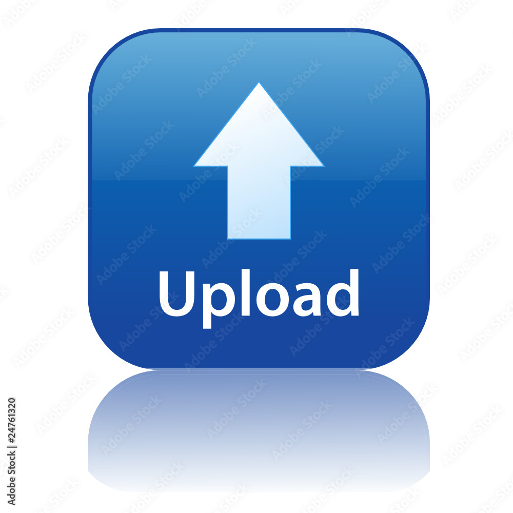 UPLOAD Web Button (download free arrow online internet sign icon Stock ...