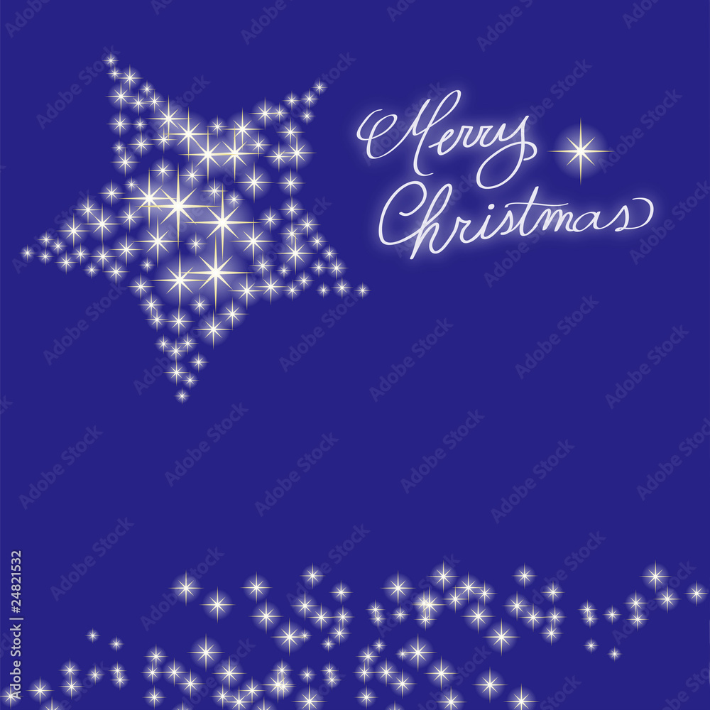 estrella de navidad azul Stock Vector | Adobe Stock