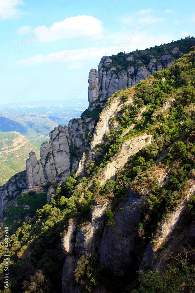 paysage de roc et montagnes en été Stock Photo | Adobe Stock