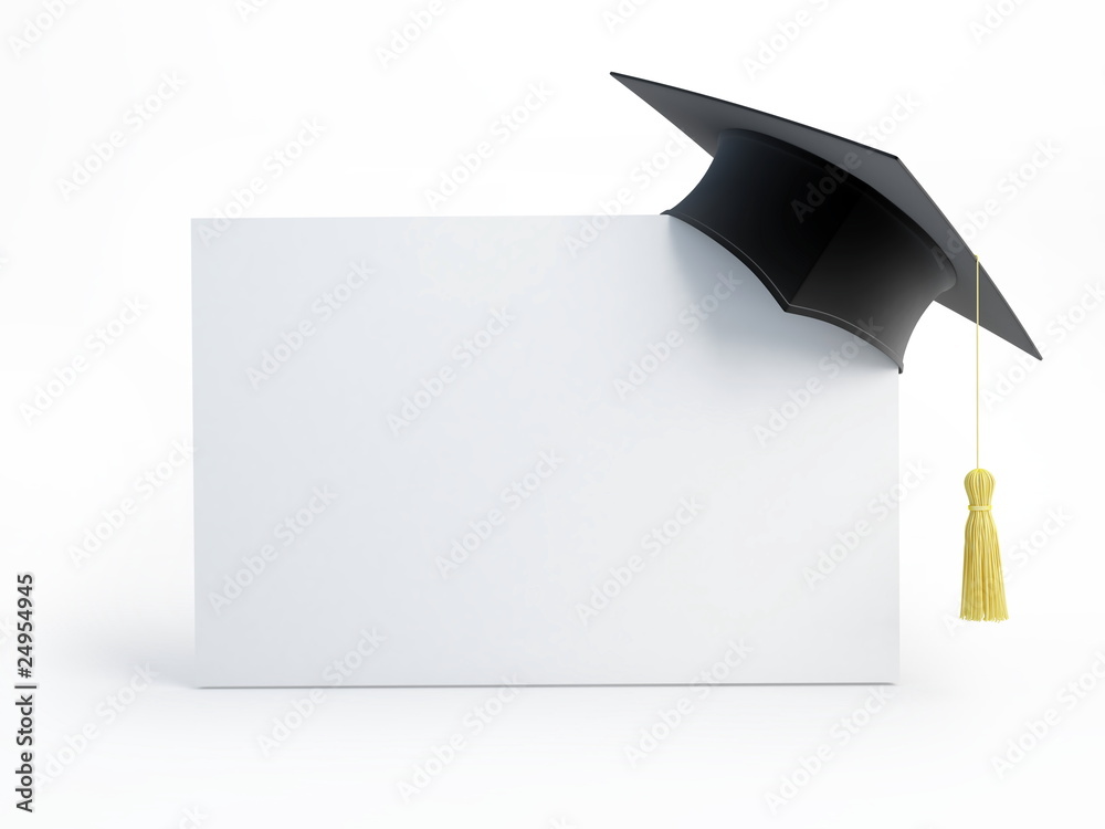 graduation cap blank Stock Illustration | Adobe Stock