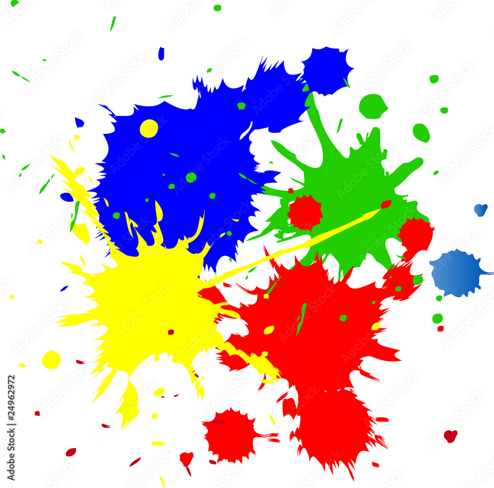 bunte Farbkleckse Stock Vector | Adobe Stock
