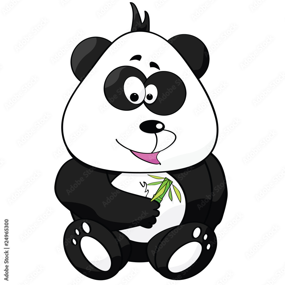 Cartoon panda Stock Vector | Adobe Stock