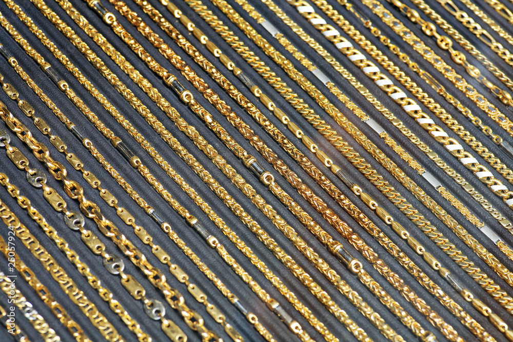 gold chains Stock Photo | Adobe Stock