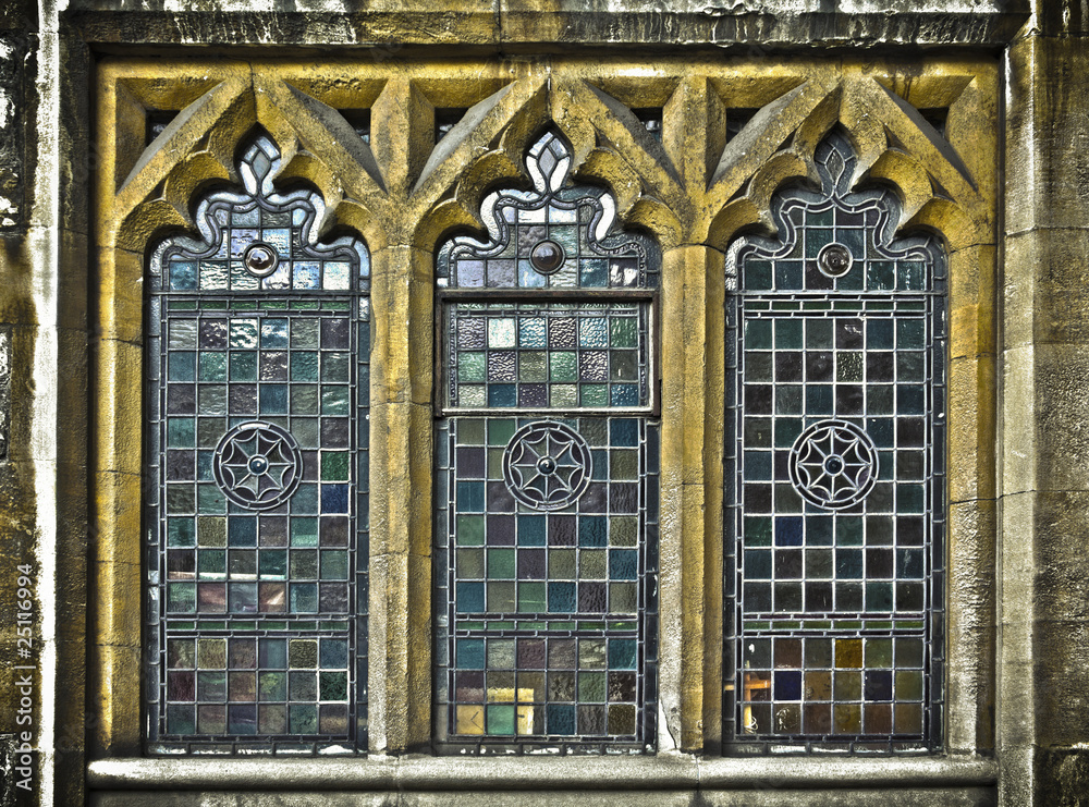 Medieval Church Windows Stock Photo | Adobe Stock