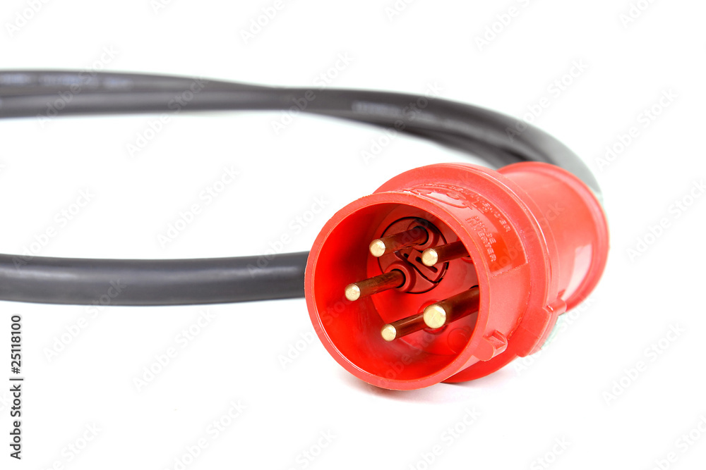 Starkstromstecker und Kabel Stock Photo | Adobe Stock
