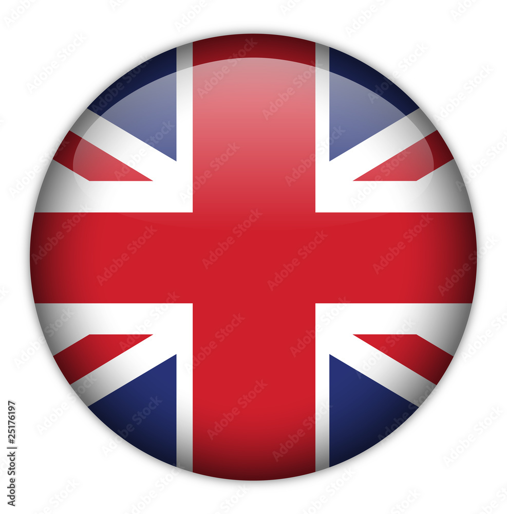 Union Jack Flag Button Stock Illustration | Adobe Stock
