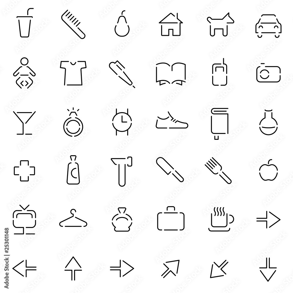 pictograms Stock Vector | Adobe Stock