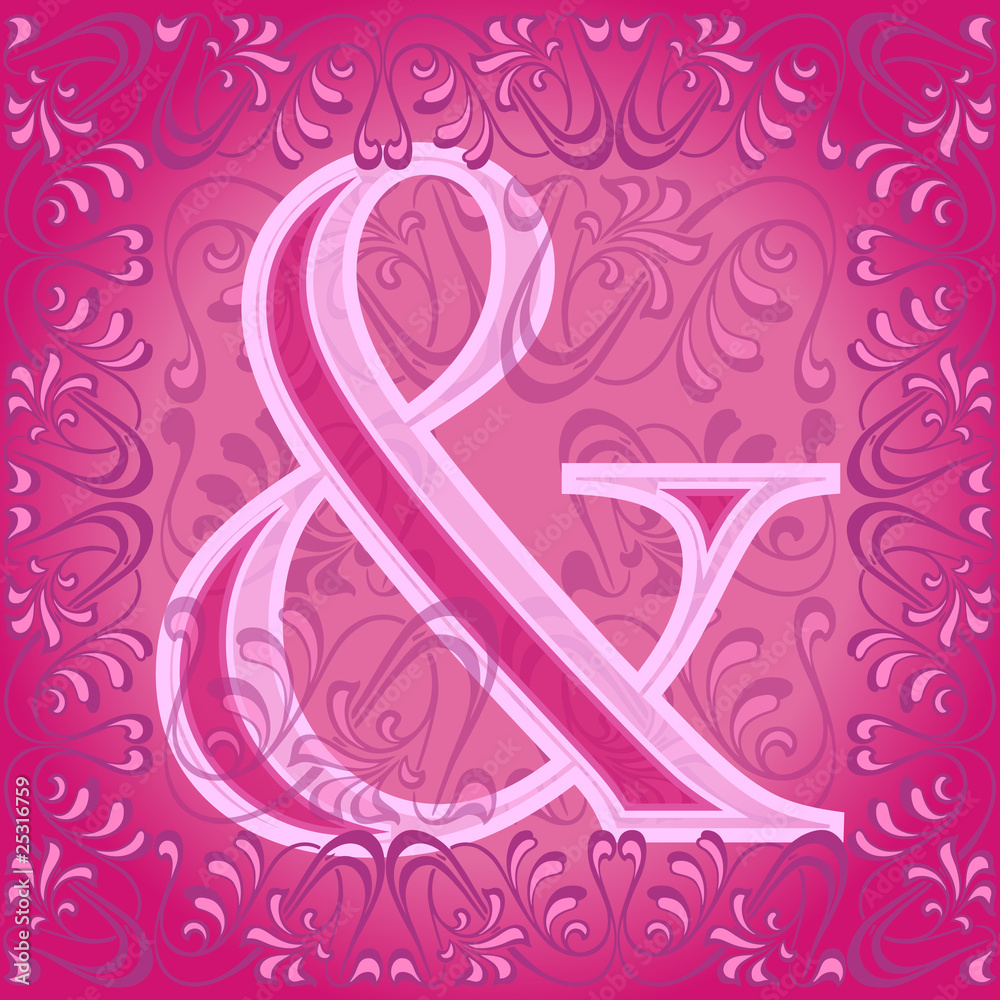 símbolo and & Stock Vector | Adobe Stock