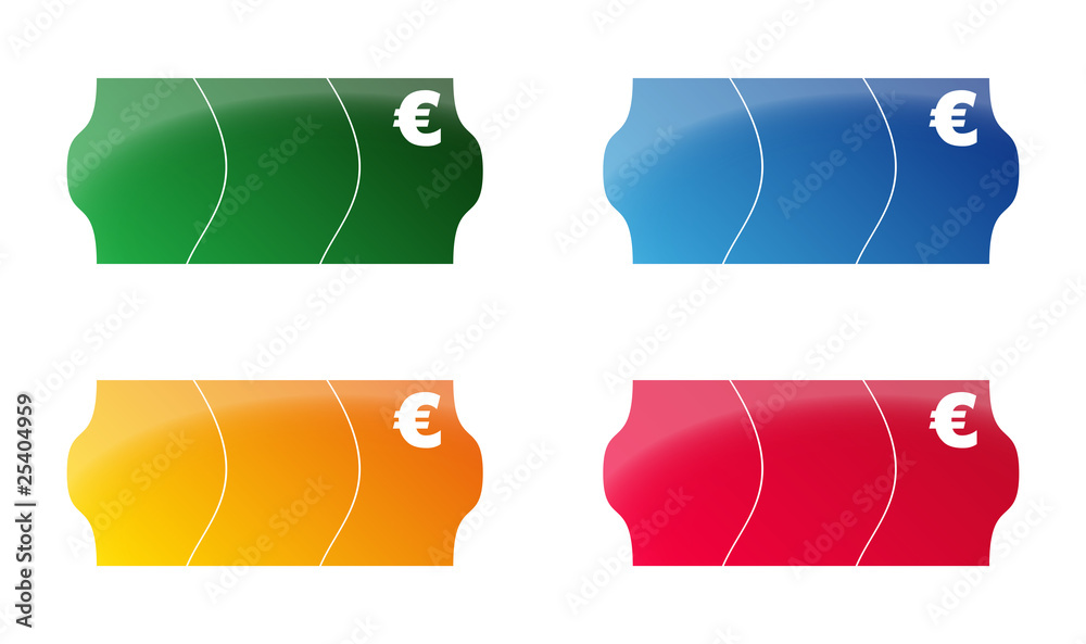 Preisschild - Euro Stock-Vektorgrafik | Adobe Stock