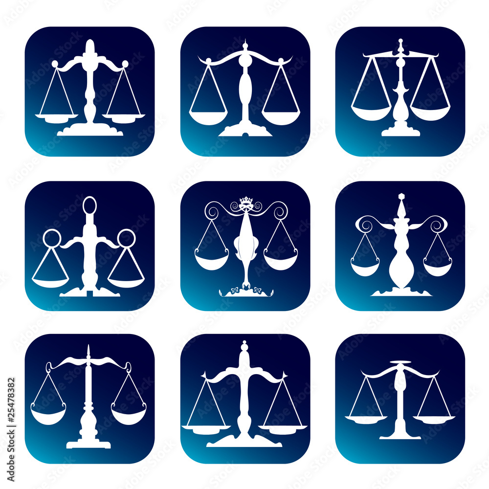 Scale of justice Stock Vector | Adobe Stock