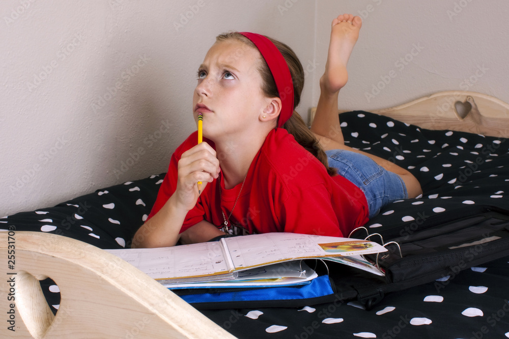 homework struggles Stock Photo | Adobe Stock