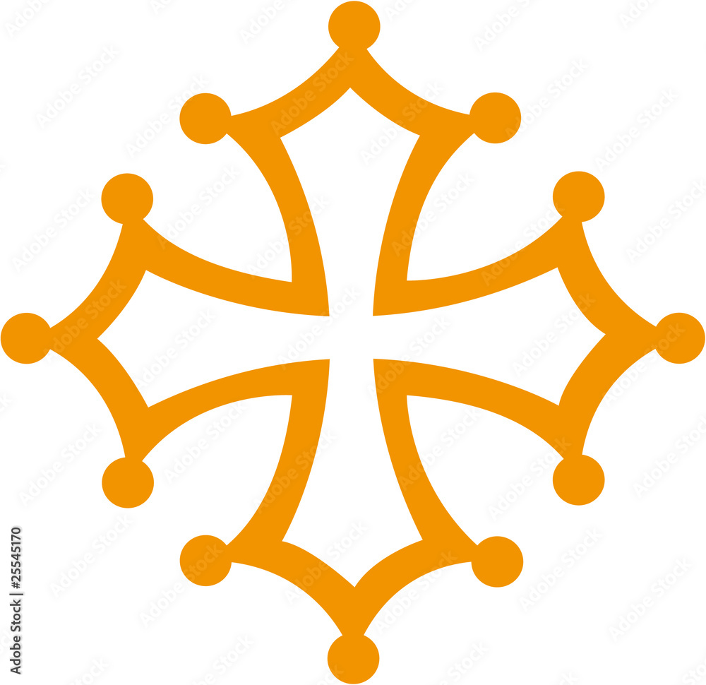 Vecteur Stock Croix occitane | Adobe Stock