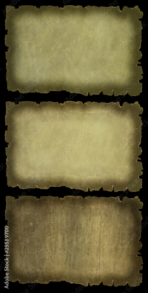 Ancient paper set isolated Stock Photo | Adobe Stock