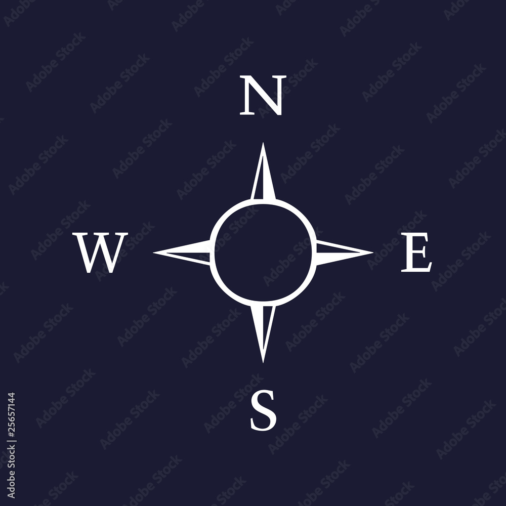 Points cardinaux Illustration Stock | Adobe Stock