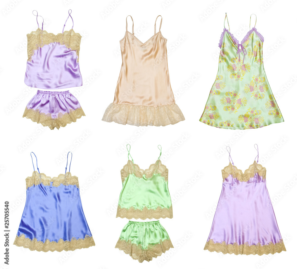 Satin lingerie collection Stock Photo | Adobe Stock
