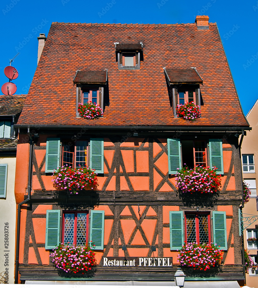 Maison à colombages à Colmar en Alsace Photos | Adobe Stock