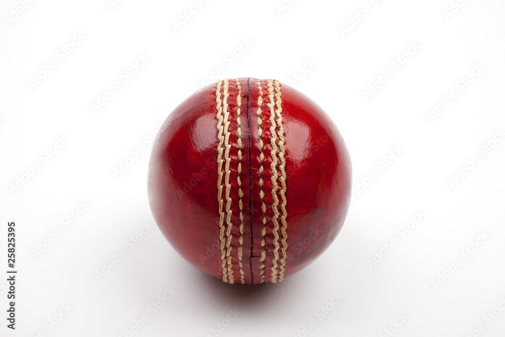 Red Cricket Ball Stock Photo | Adobe Stock