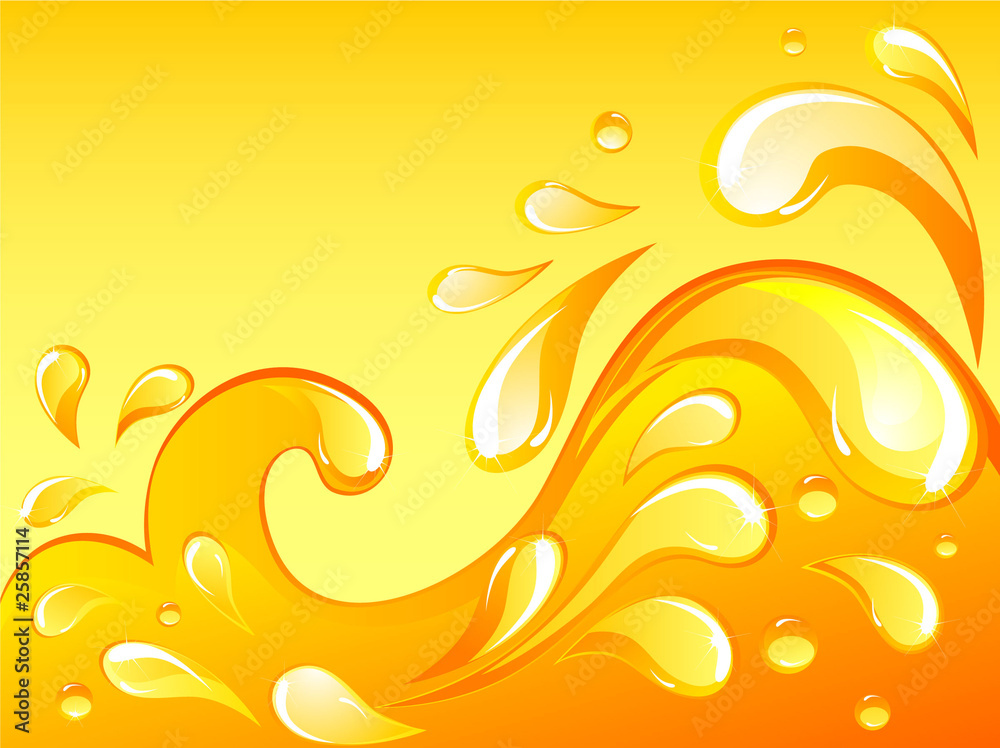 Orange Splash Background
