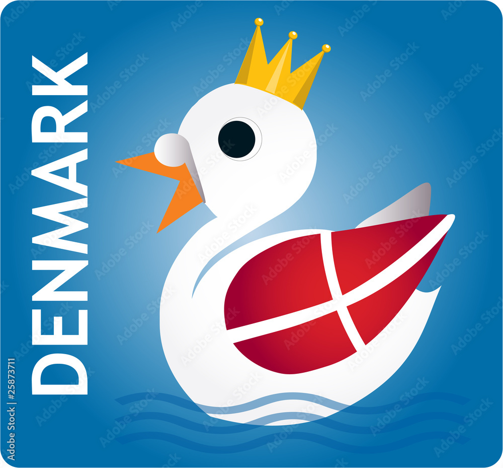 Symbols of Denmark Stock Vector | Adobe Stock