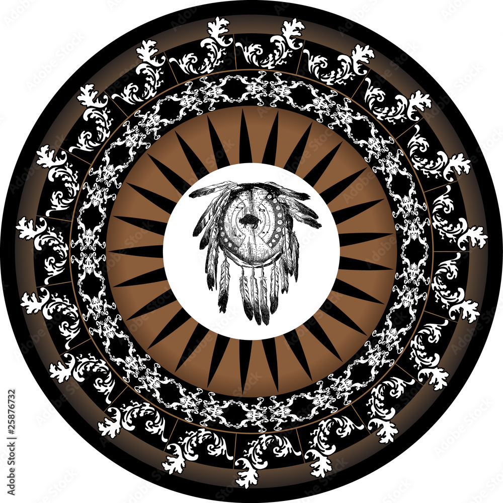 native americans mandala vector graphics Stock Vector | Adobe Stock