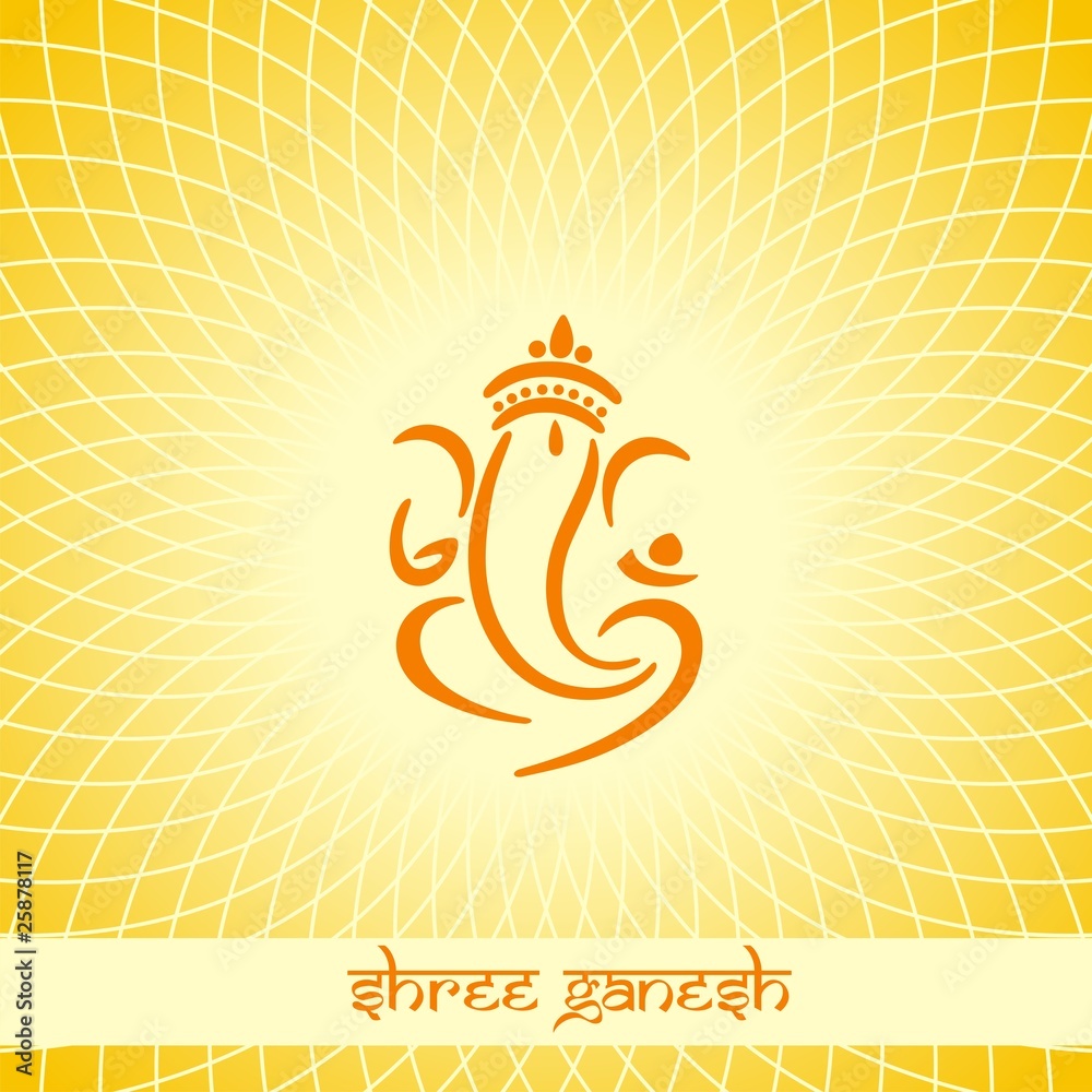 Ganesh, traditional Hindu wedding card design, Rajasthan , India Stock ...