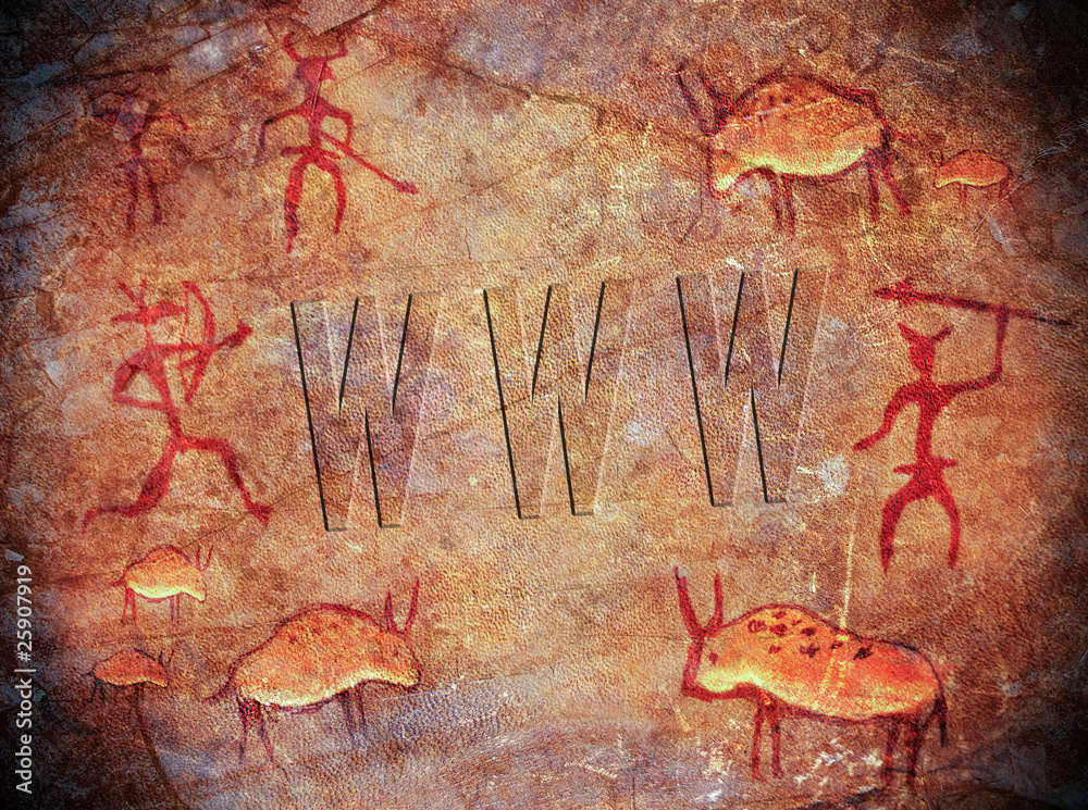 prehistoric world wide web cave paint Stock Illustration | Adobe Stock
