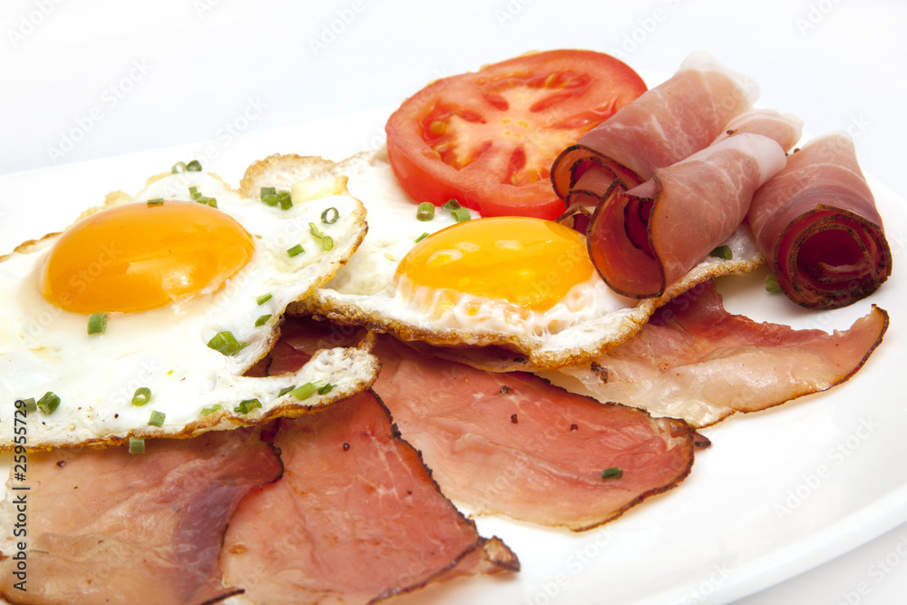 HAM AND EGGS Stock-Foto | Adobe Stock