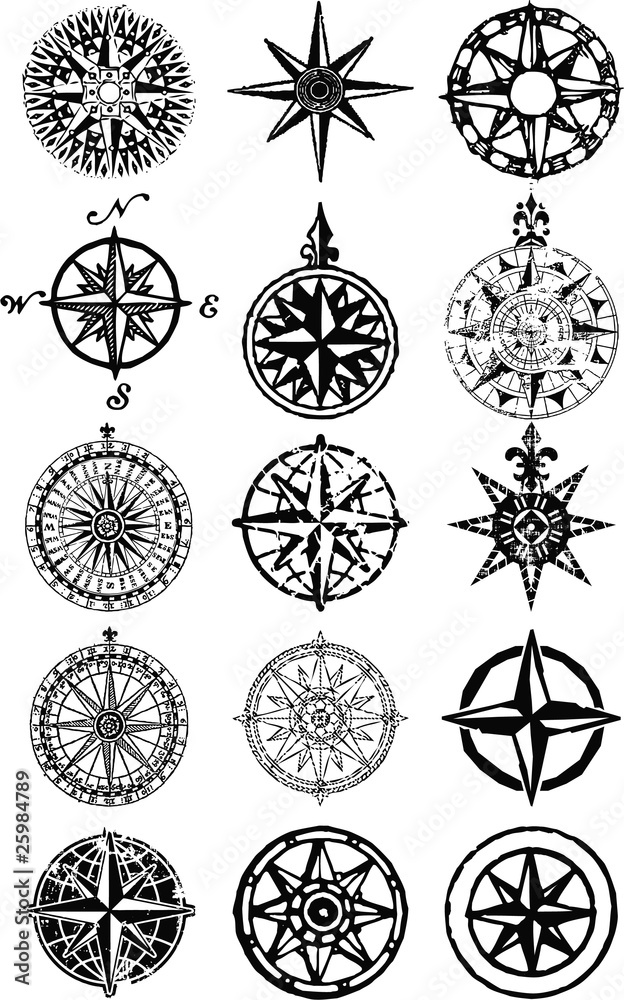 Nautical Compass Vector