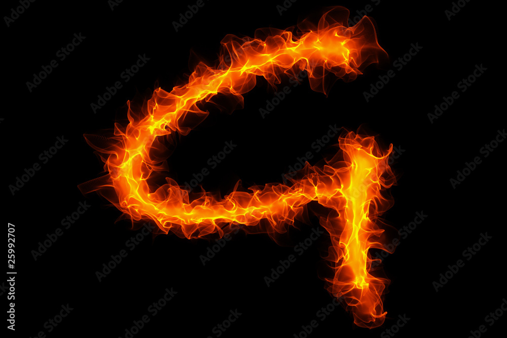 Letter G Fire