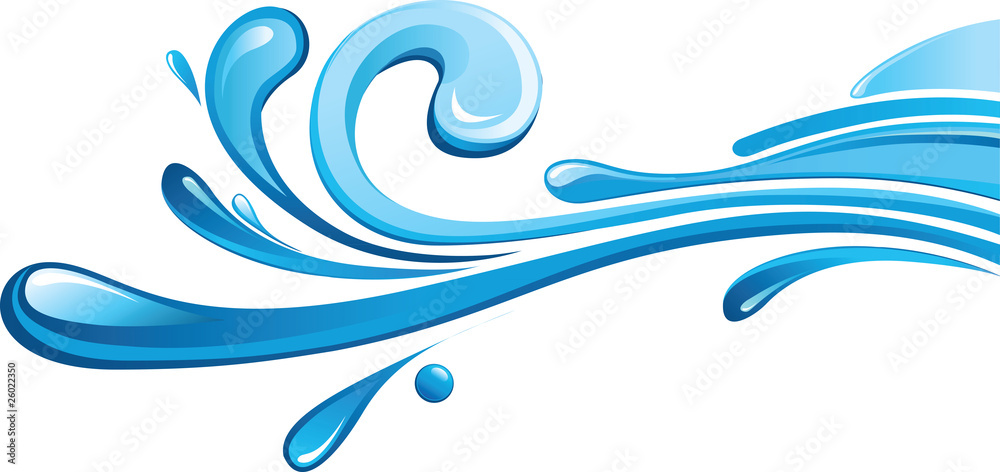 blue wave Stock Vector | Adobe Stock
