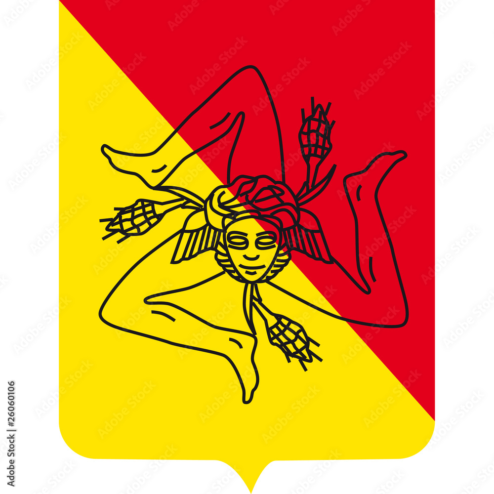 trinacria Stock-Vektorgrafik | Adobe Stock