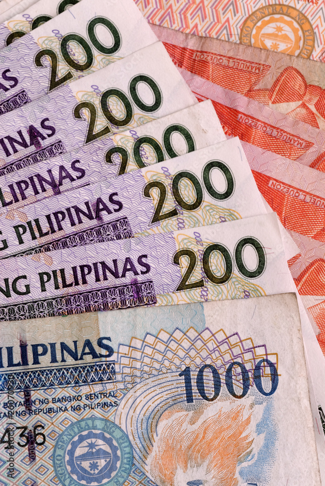 Philippine Banknotes Stock Photo | Adobe Stock