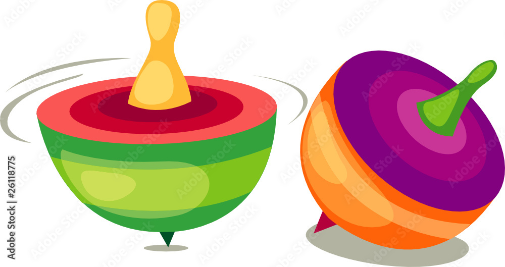 Toy top Stock Vector | Adobe Stock