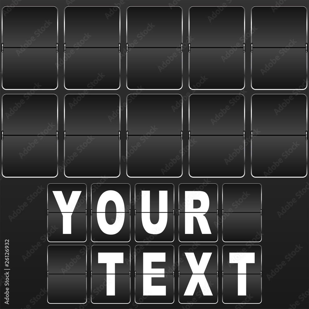 Time table cells to insert your own text Stock Vector | Adobe Stock