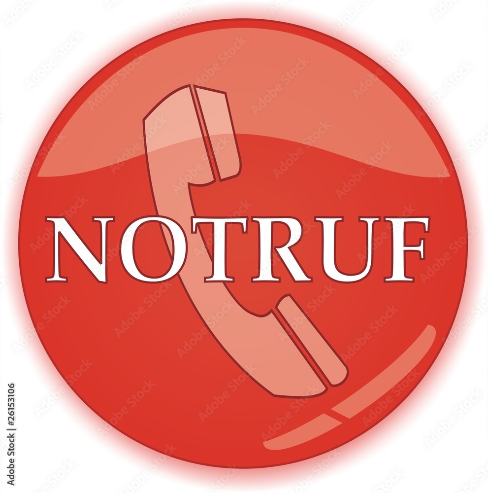 bouton notruf Stock Vector | Adobe Stock