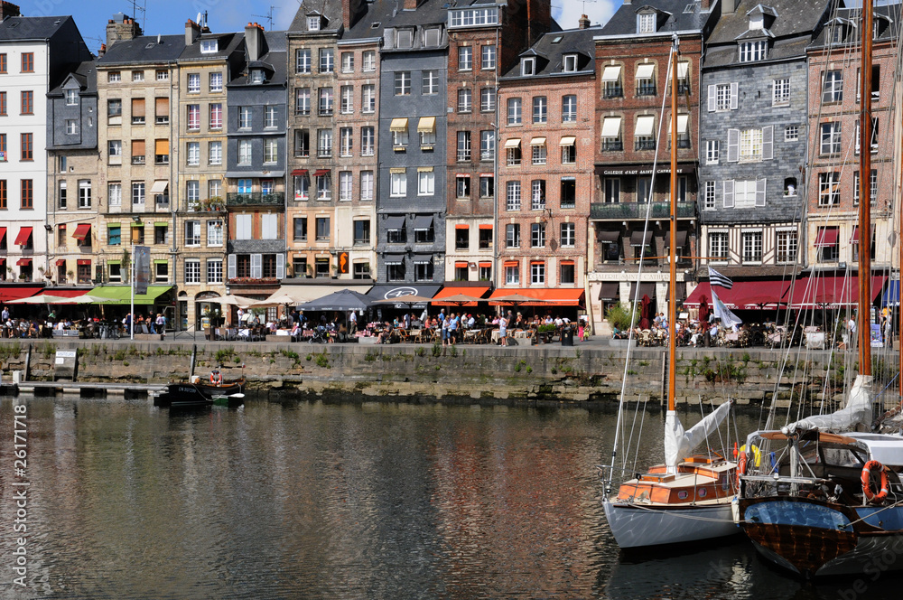 France, Vieux Bassin de Honfleur Stock Photo | Adobe Stock