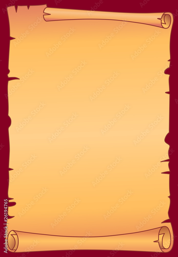 Parchment scroll Stock Vector | Adobe Stock