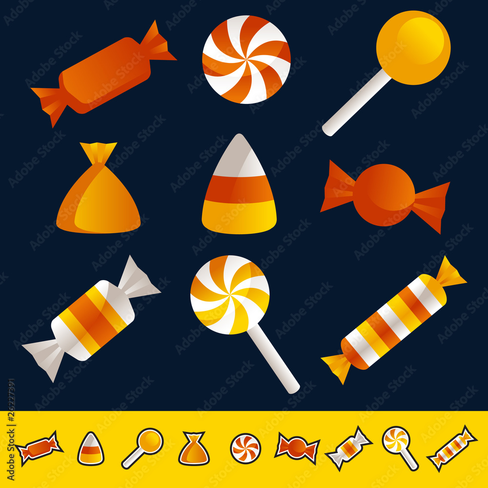 Halloween Candy Stock Vector | Adobe Stock