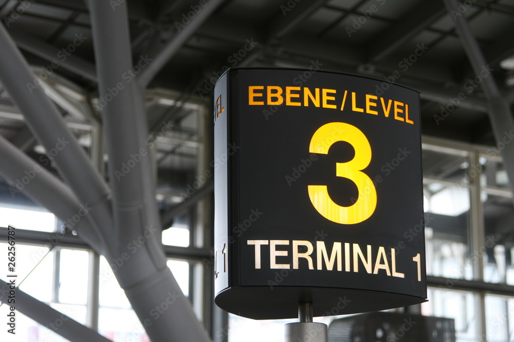 Stuttgart Flughafen Terminal 1 Abflugebene Stock Photo | Adobe Stock