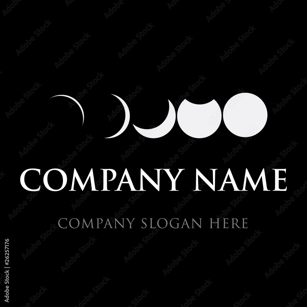 MOON PHASES LOGO Stock Vector | Adobe Stock