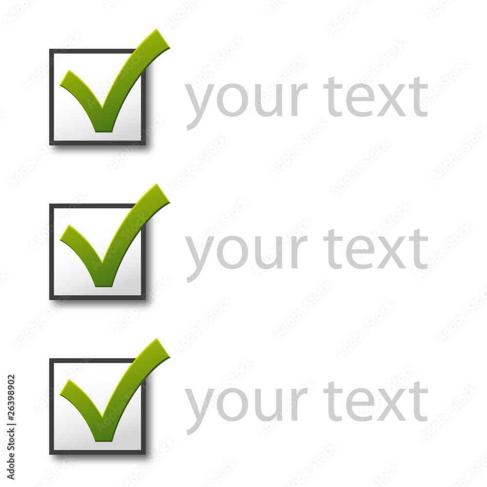 Vecteur Stock icône validation, vert | Adobe Stock