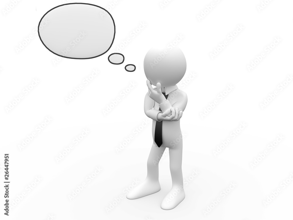 Pensando ilustración de Stock | Adobe Stock