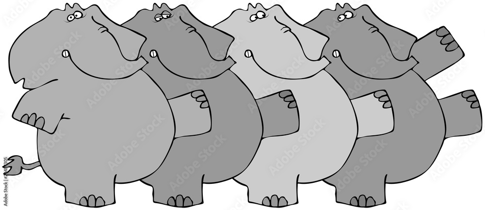 Chorus Line Clip Art