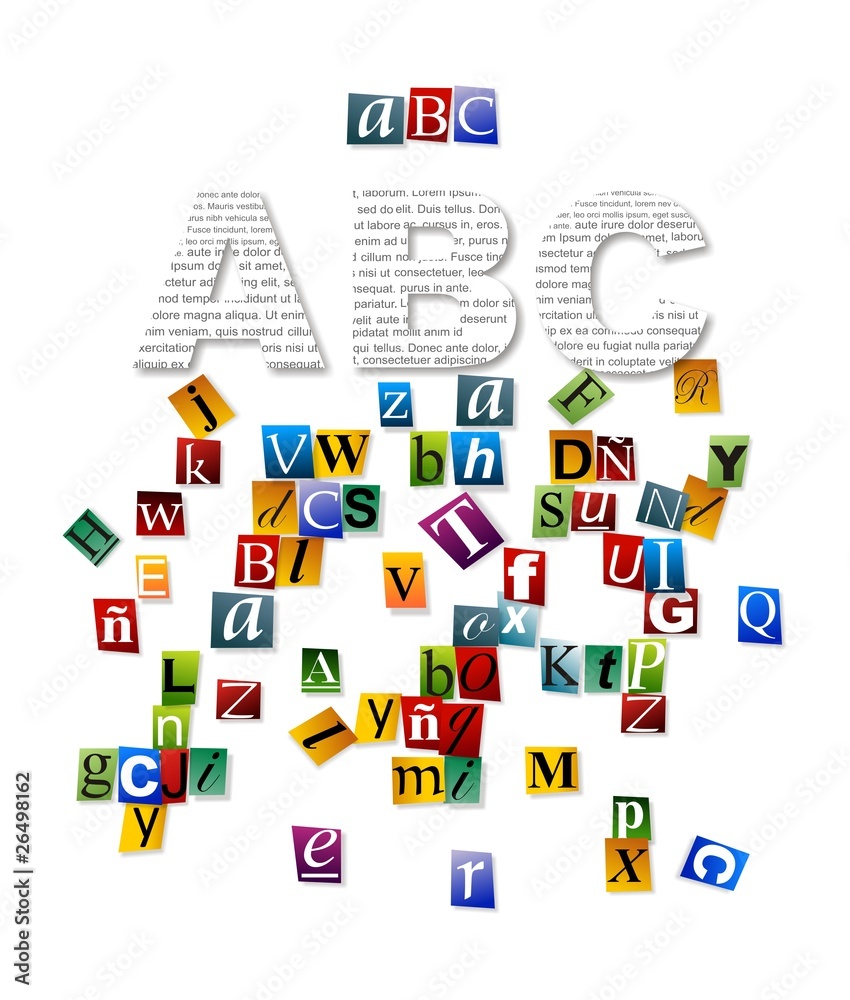 ABC Stock Vector | Adobe Stock