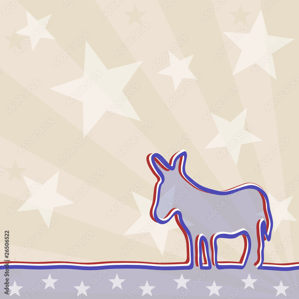 Political background with a donkey (includes transparencies) Stock ...