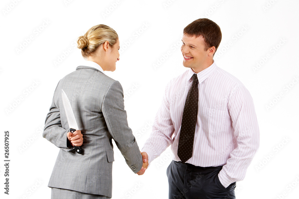 Dangerous handshake Stock Photo | Adobe Stock