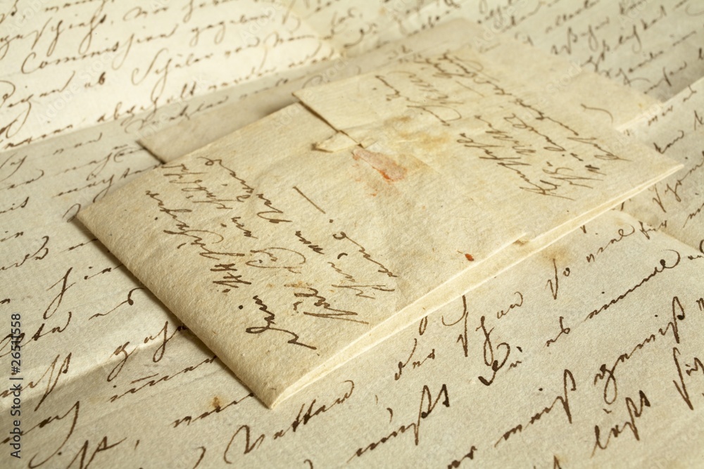 Alte Briefe, Anfang 19. Jhdt. Stock-Foto | Adobe Stock